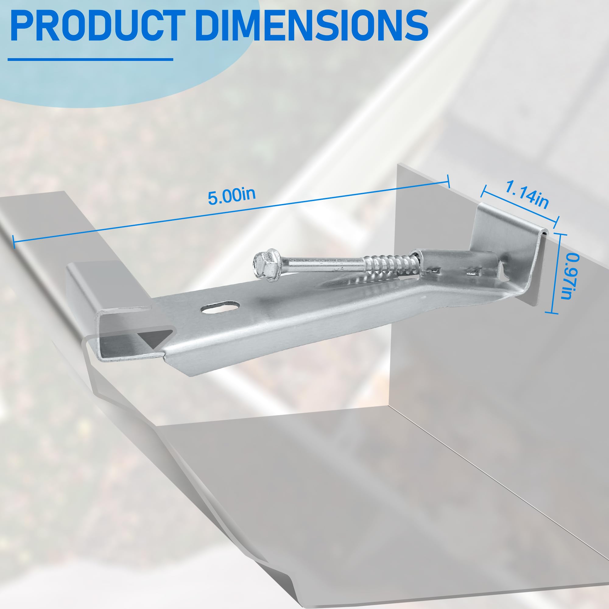 Snapklik.com : 15 Pack Gutter Support Brackets For Roof, Rain Gutter ...