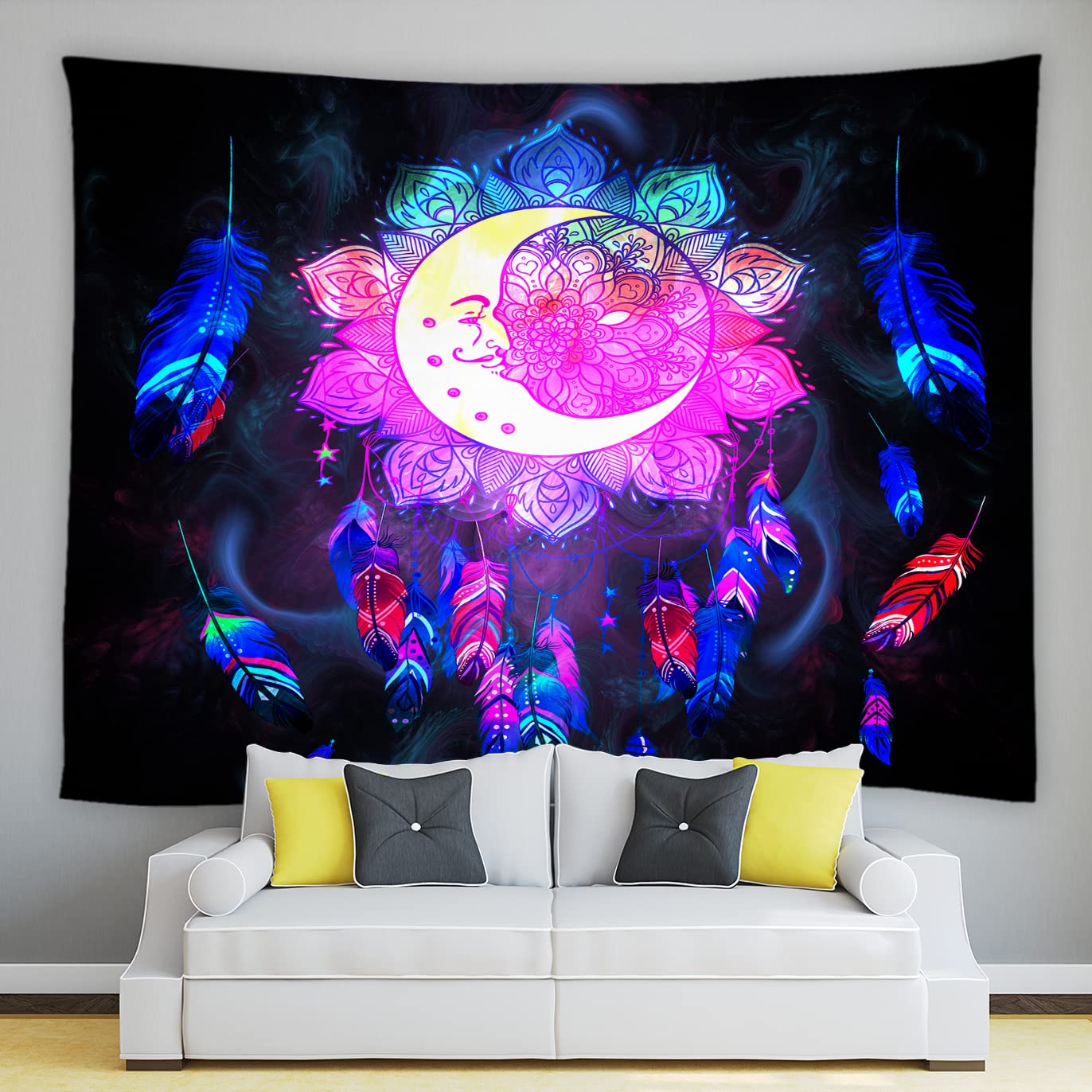 Psychedelic Moon Face