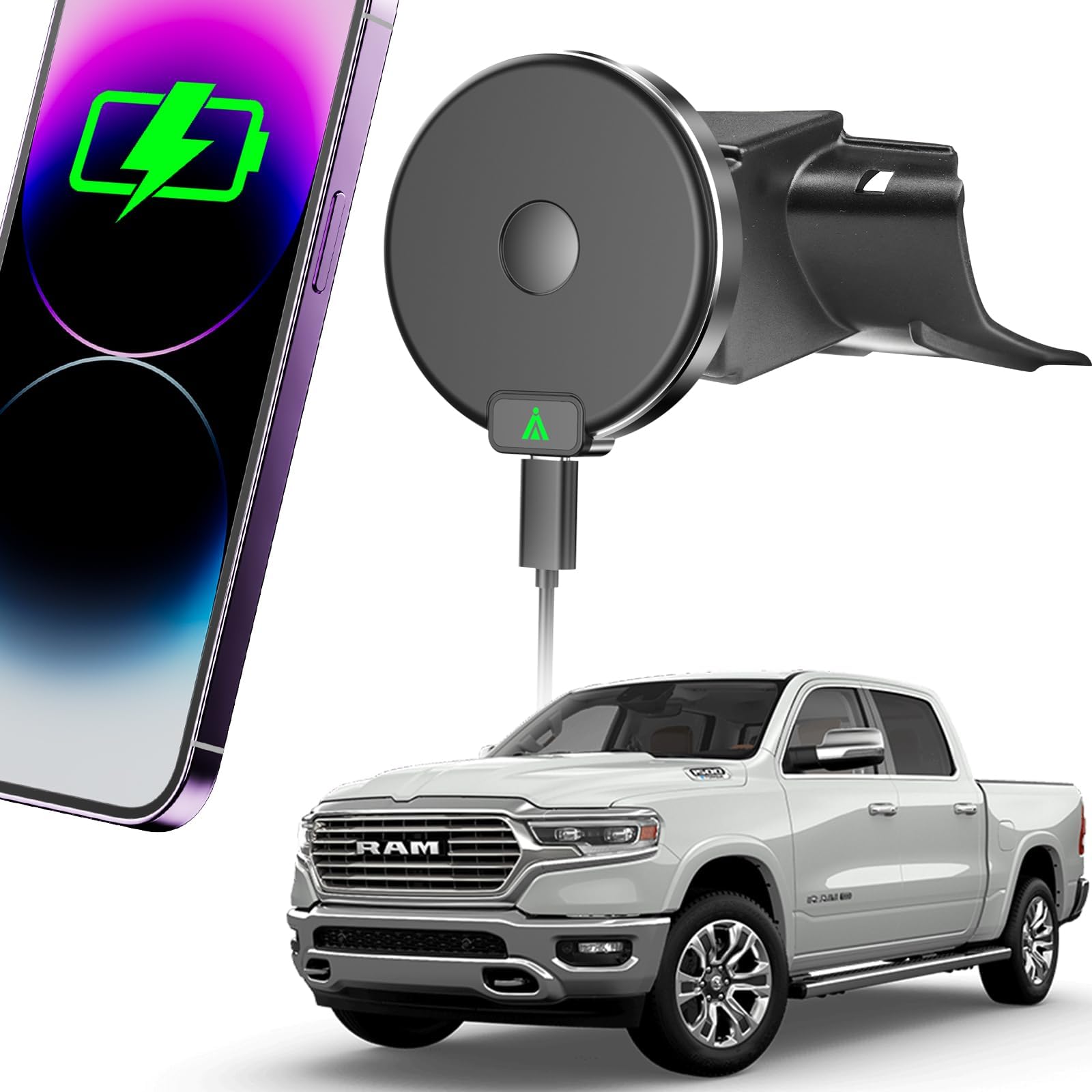 Amazon.com: Lasfit Car Phone Mount Designed for Ram 1500 2500 2019-2023 ...