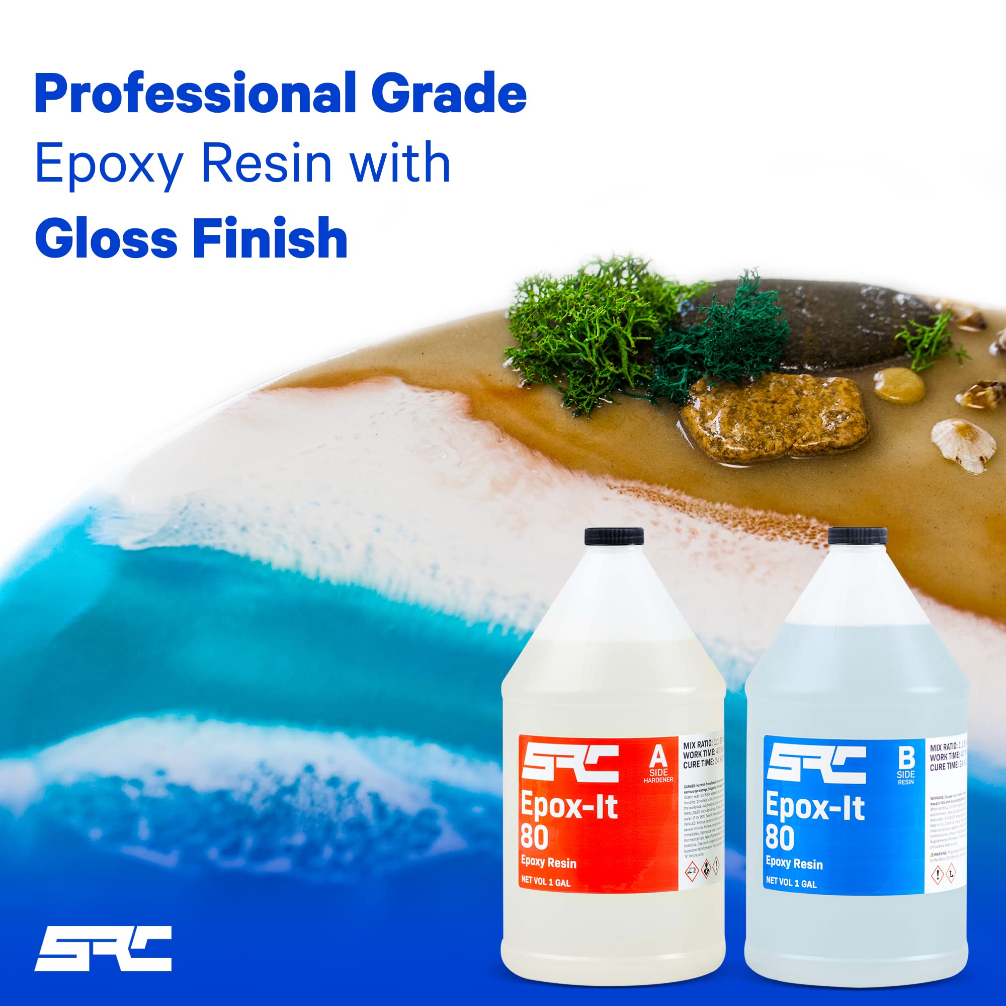 Buy Specialty Resin & Chemical Epox-It 80 (2 Gal)| Clear Epoxy Resin ...