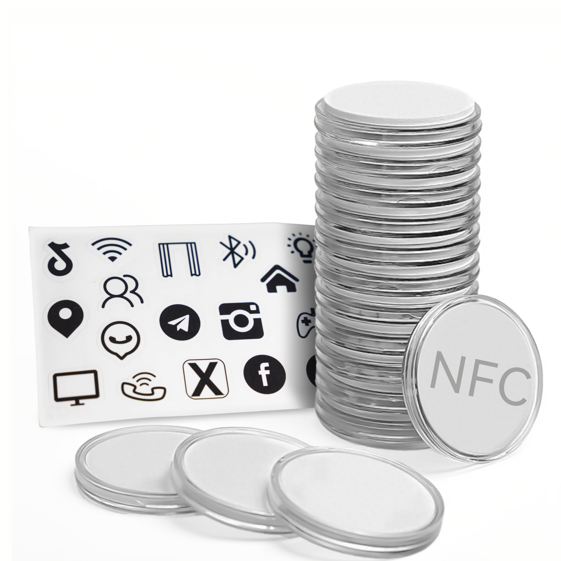Nft Tags 50pcs NFC Tags Ntag215 NFC Card 215 NFC Business Card ...