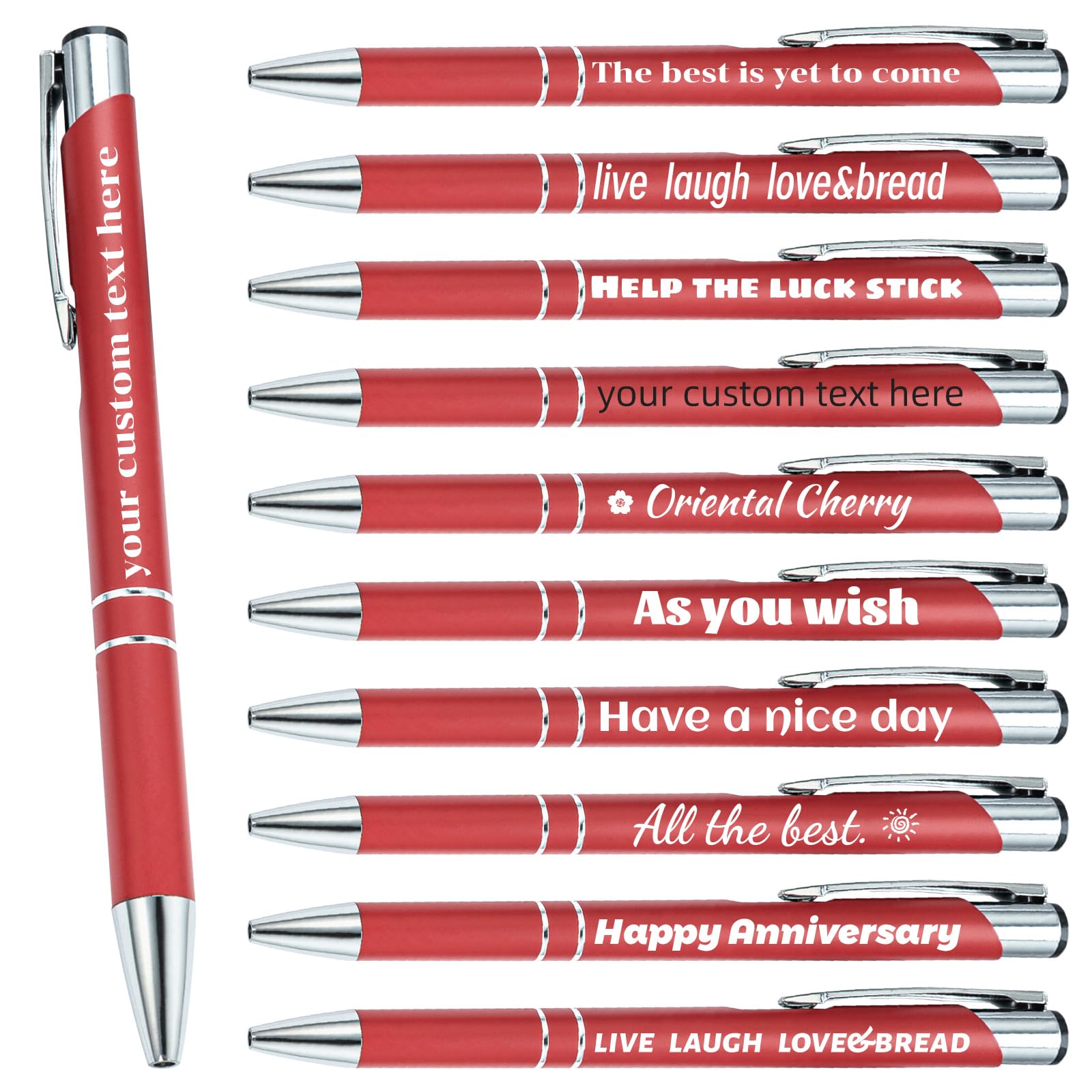 Amazon.com : Vebermo Personalized Pens, Custom Ballpoint Pens Laser ...