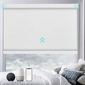 Amazon.com: MING CHEN Motorized Roller Shades with Remote, Built-in Rechargeable Smart Motorized ...