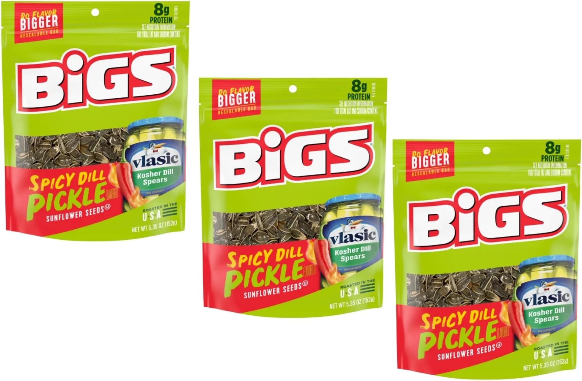 Amazon.com : Generic BIGS Spicy Dill Pickle Flavored Sunflower Seeds, 5 ...