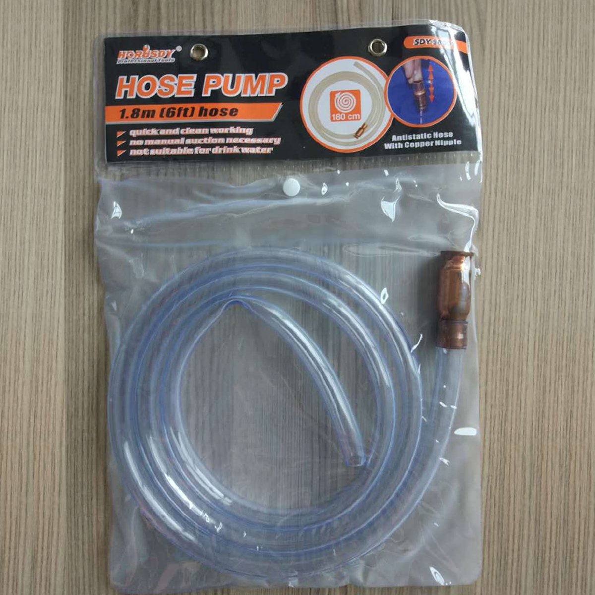SHOWHAS 180CM Jiggle Siphon Hose Pump Automatic Water Jiggler Liquid ...