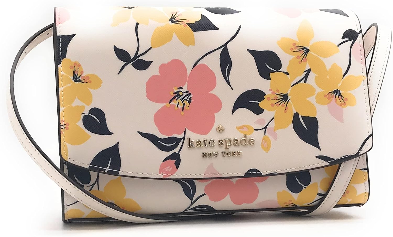kate spade new york Carson Convertible Crossbody (Cream Floral Multi)