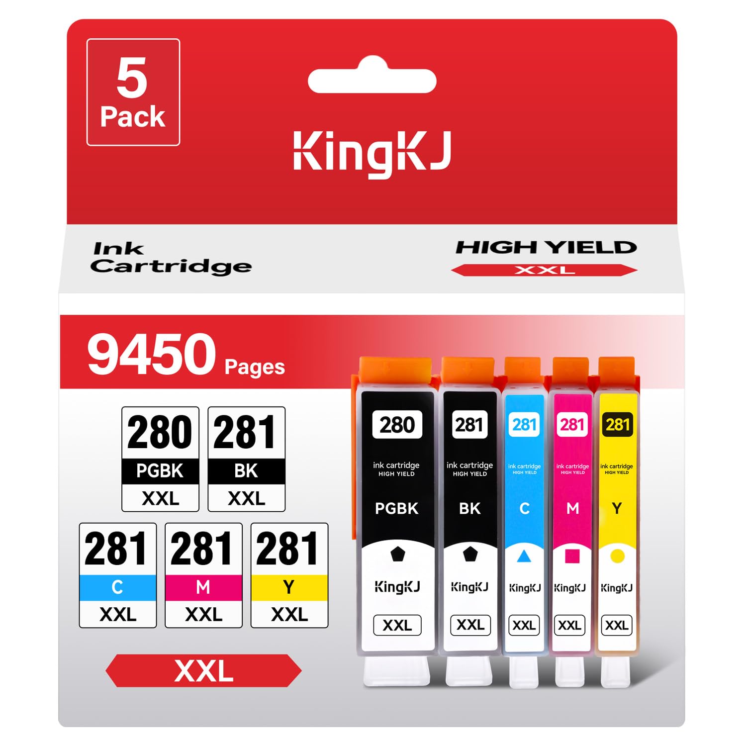 Amazon.com: PGI-280XXL CLI-281XXL Ink Cartridge 5-Pack Replacement for ...