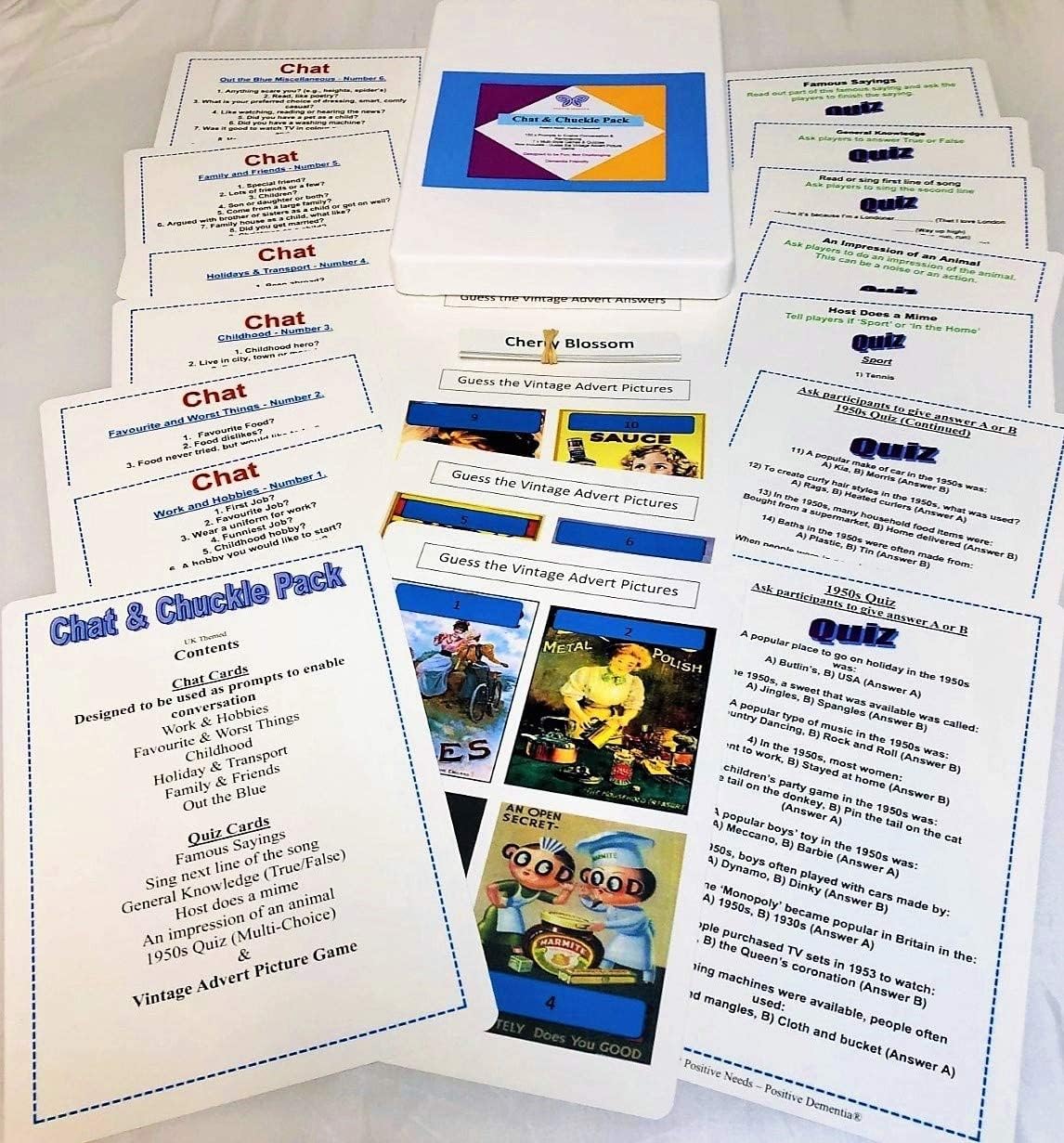 Chat & Chuckle Pack - Reminiscence, Conversation Prompts, Games ...
