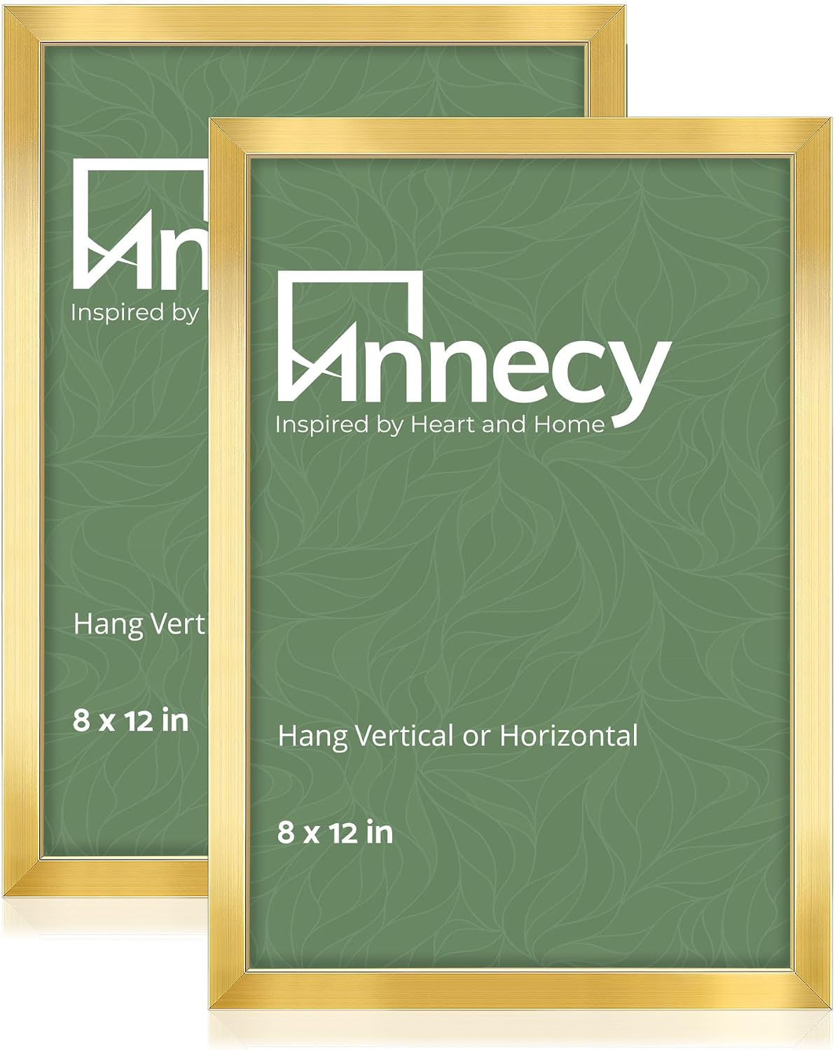 Amazon.com - Annecy 8x12 Picture Frame Gold（2 Pack）, 8 x 12 Picture ...