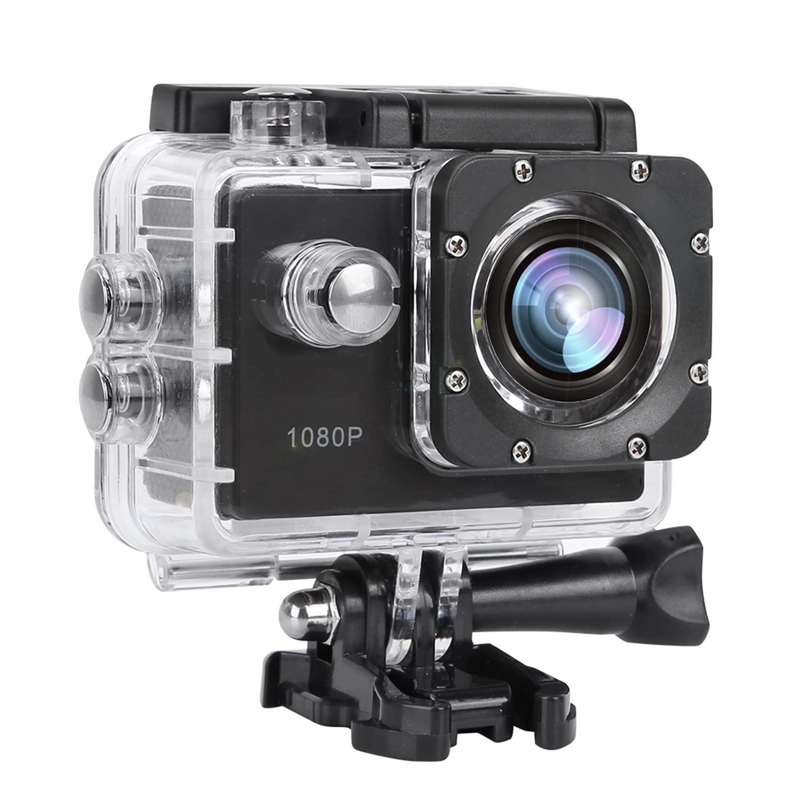 1080P Sports Camera,30m Waterproof 140° Wide Angle Action Camcorder ...