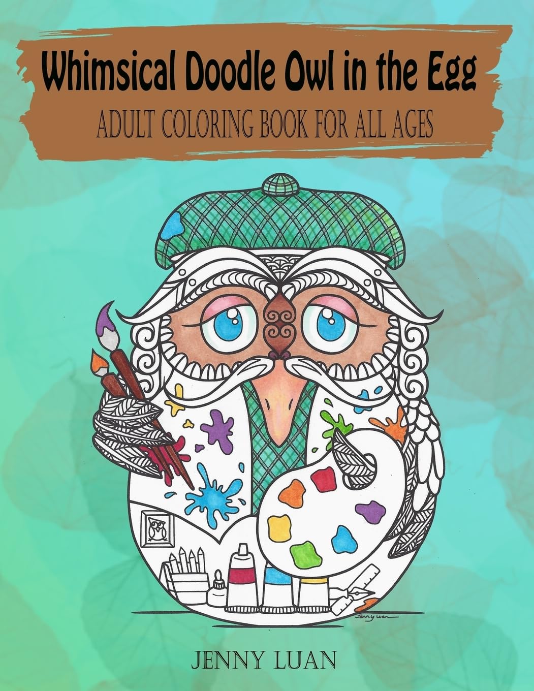 Amazon.com: Whimsical Doodle Owl in the Egg: Adult Coloring Book for ...