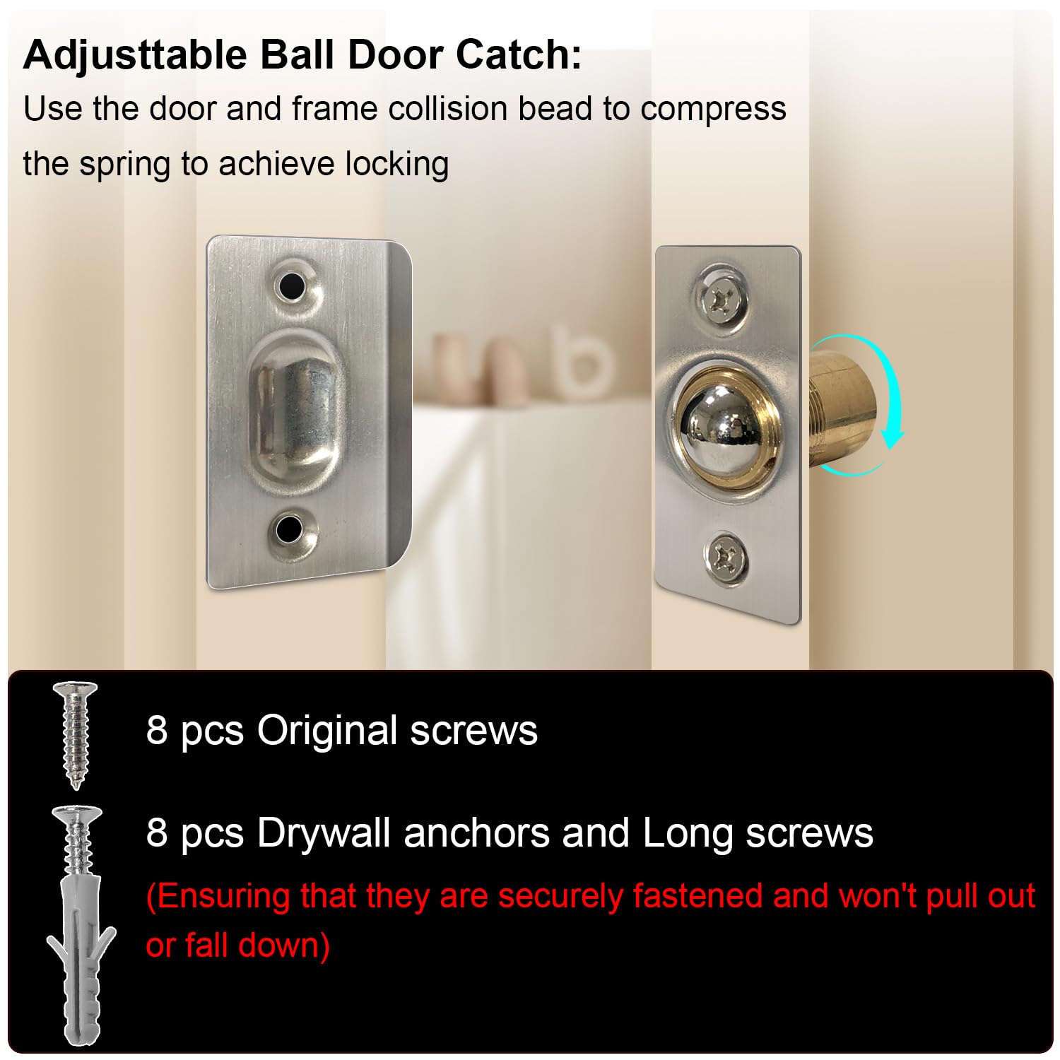 Snapklik.com : Ball Catch For Top Of Door, Closet Door Ball Catch ...