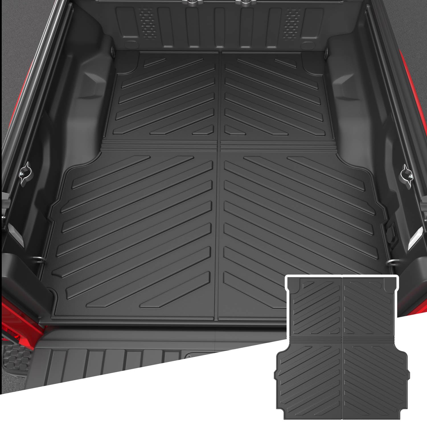 powoq Truck Bed Mat Compatible with 2020-2024 Jeep Gladiator JT Pickup ...