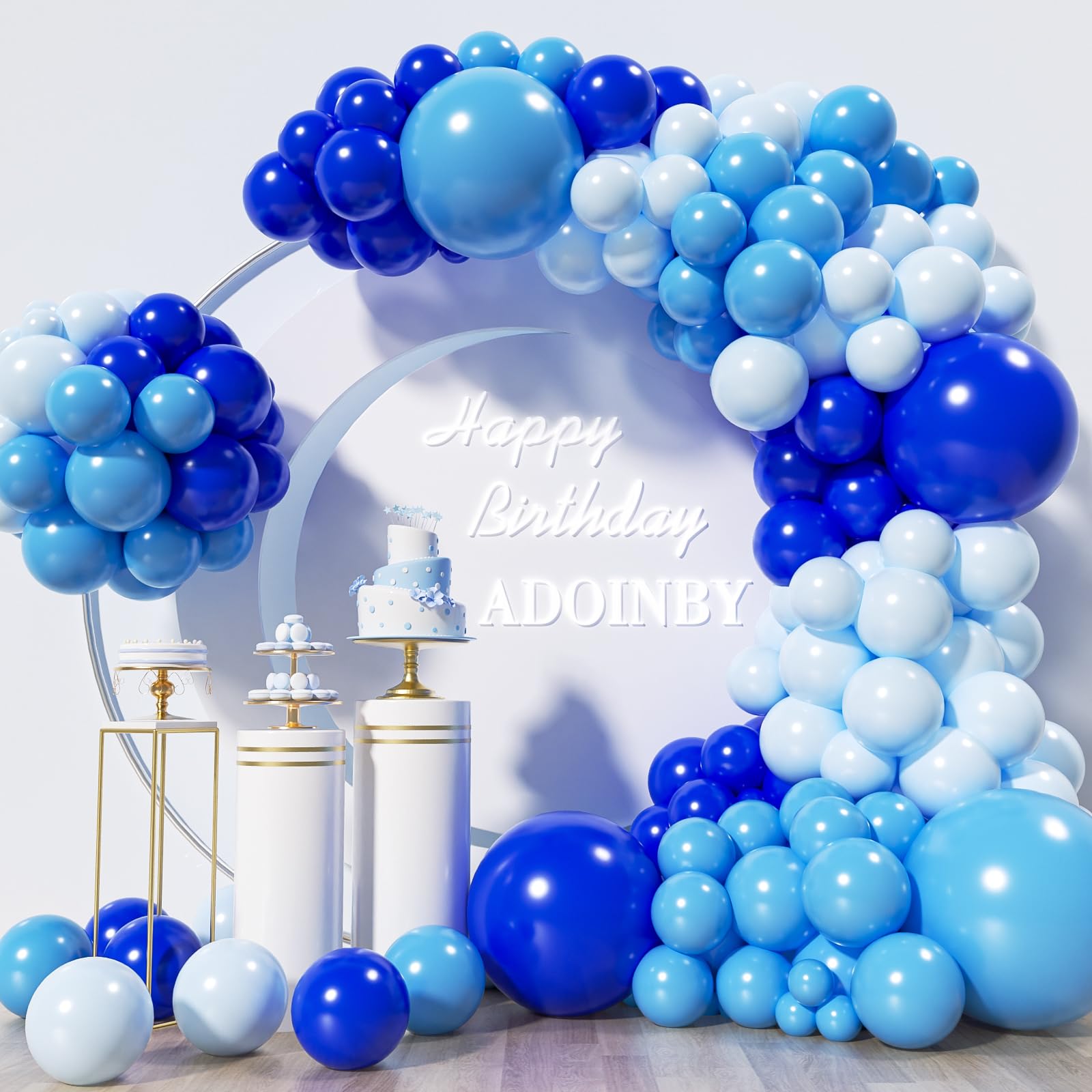 Amazon.com: Blue Balloons Arch Kit, ADOINBY 139Pcs Macaron Blue Royal ...