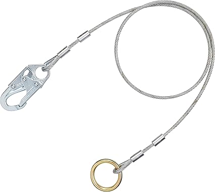 3M Protecta AJ408AG Pass Thru 1/4" Coated Galvanized Cable, Tie Off ...