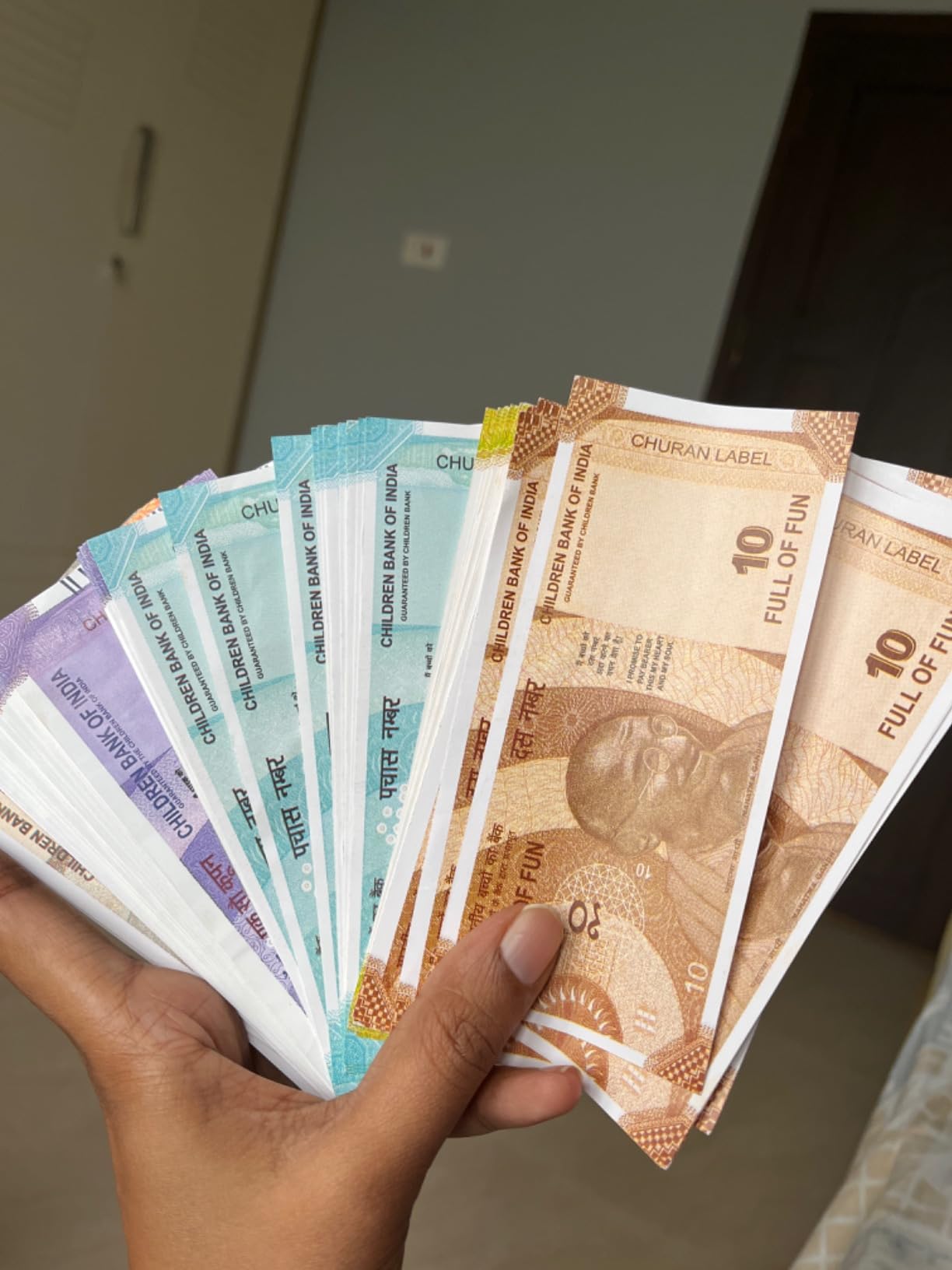 Buy Dummy Fake Money 10 x 6 Units Set Total 60 Notes for Kids Play ...