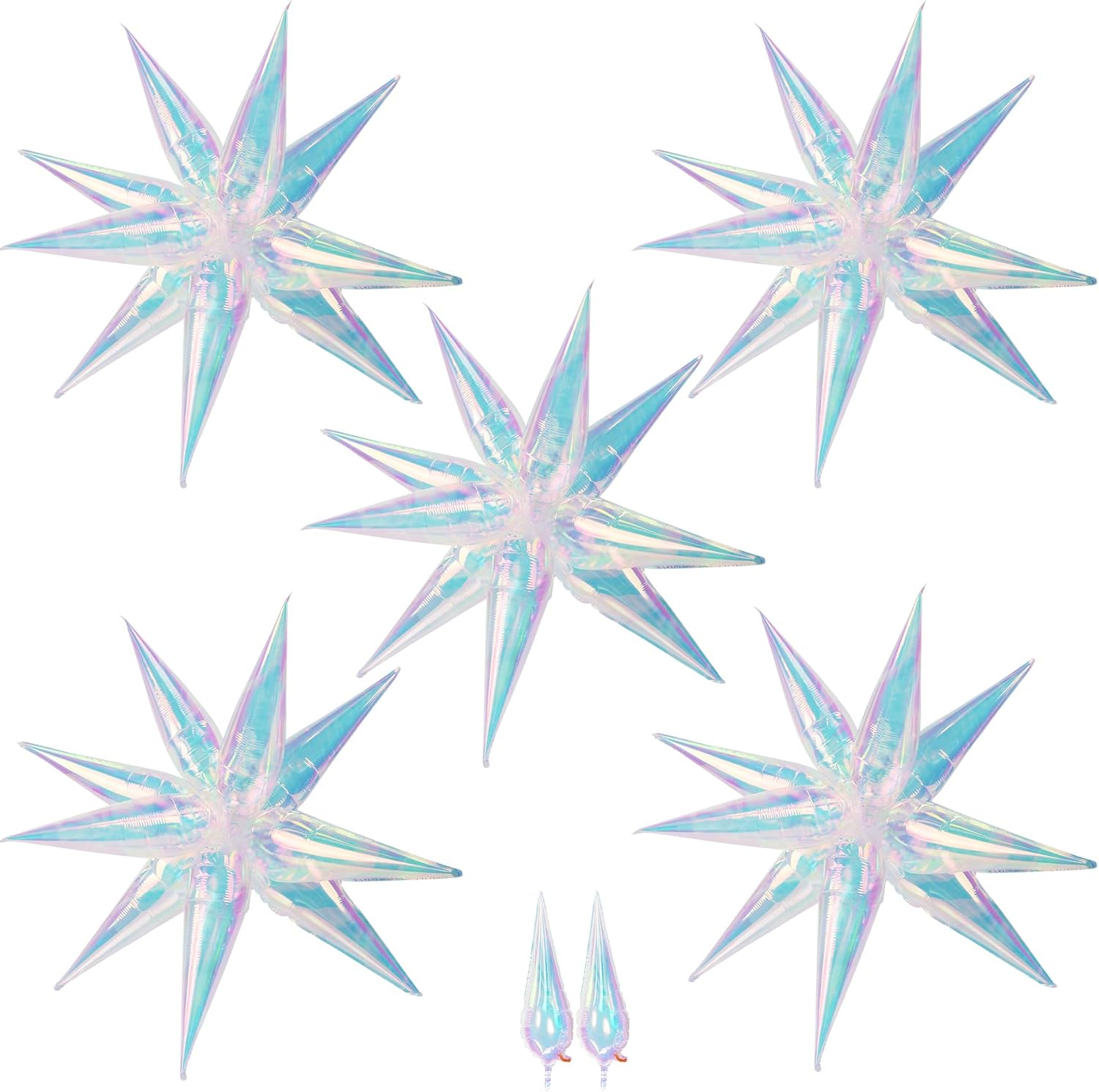 Amazon.com: Gifloon 62Pcs Explosion Star Balloon Spike Foil Balloon for ...