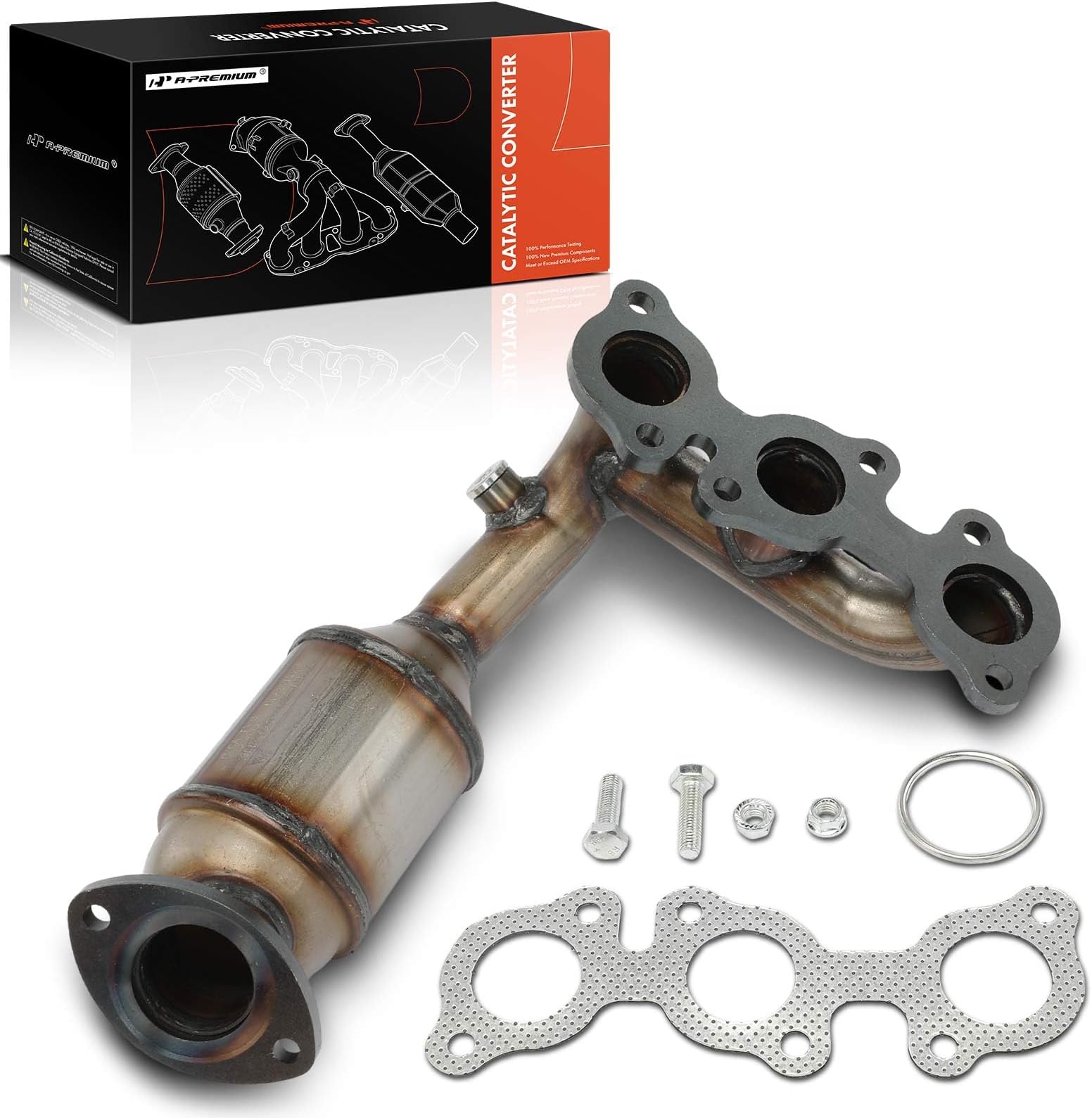 Amazon.com: A-Premium Front Catalytic Converter Kit Direct-Fit ...