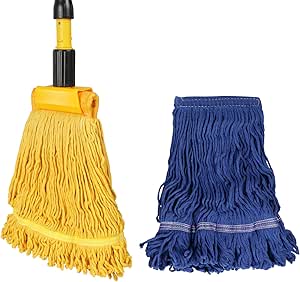 Amazon.com: Commercial Mop,Masthome Looped-End String Wet Mop,Heavy ...
