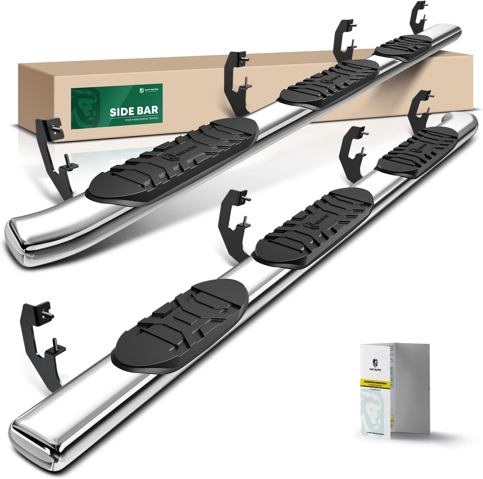 Amazon.com: YHTAUTO 5 Inch Running Boards Side Steps Fit 2009-2024 ...