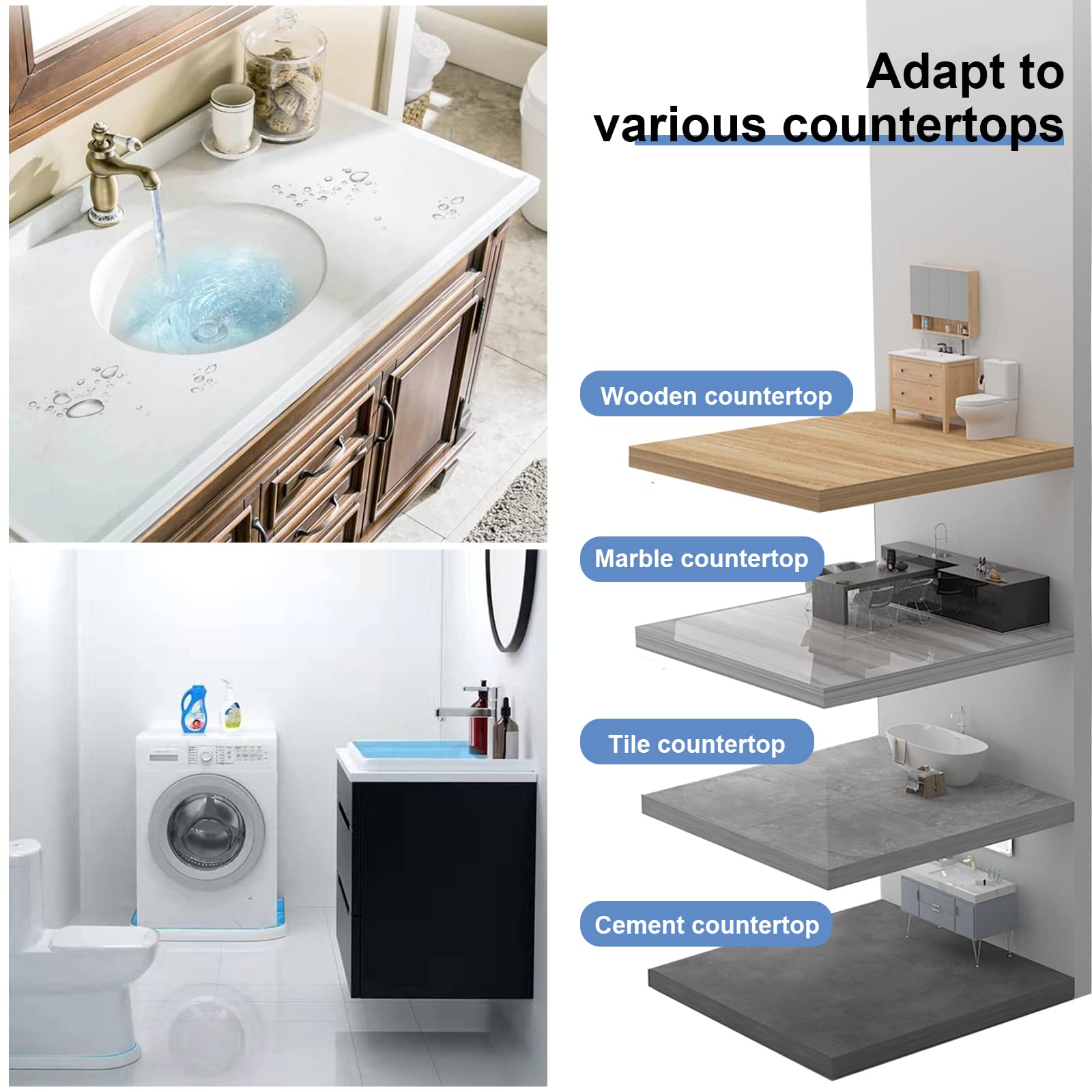 Snapklik.com : Collapsible Shower Barrier Water Strip Dam, Water Guard ...