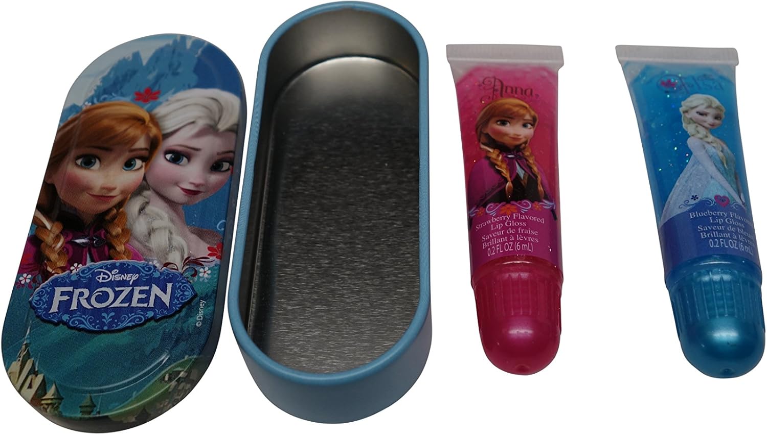 Amazon.com: Disney Frozen Lip Gloss Set with Mini Tin Carrying Case ...