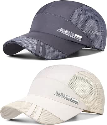 UV Cap Hats Running Quick Drying Sports Hat, 2 Pack Running Cap ...