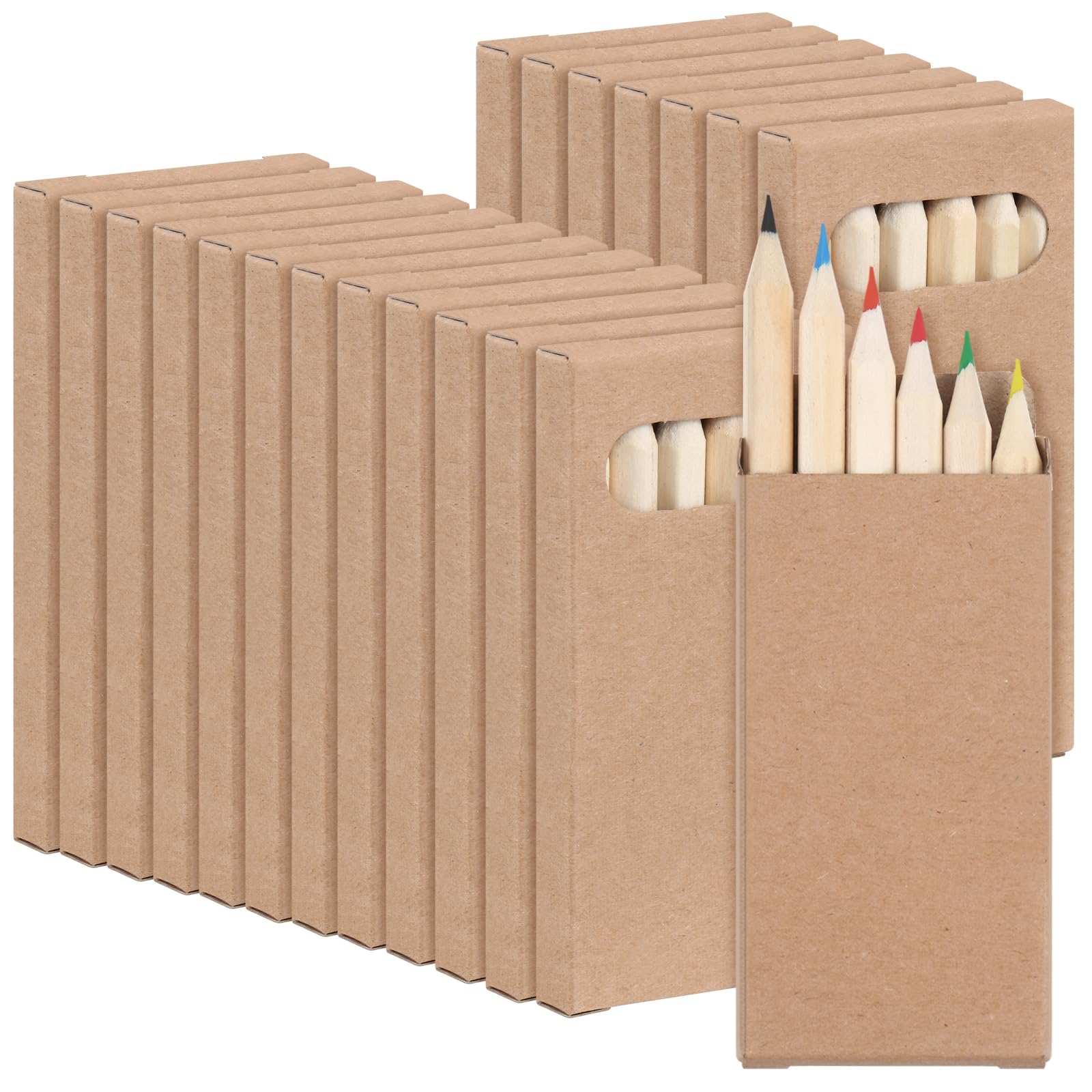 Snapklik.com : Ctosree 36 Packs 3. 5 Inch Mini Colored Pencils Bulk In ...