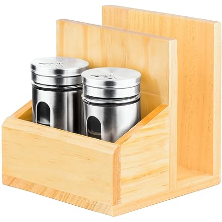 Amazon.com: 2 in 1 Wooden Napkin Holder, Non-Slip Napkin Holder for ...