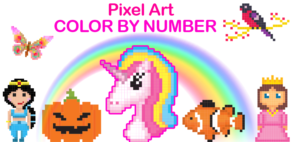 Pixel Art - Color By Number! Coloring Book for adults, kids and ...