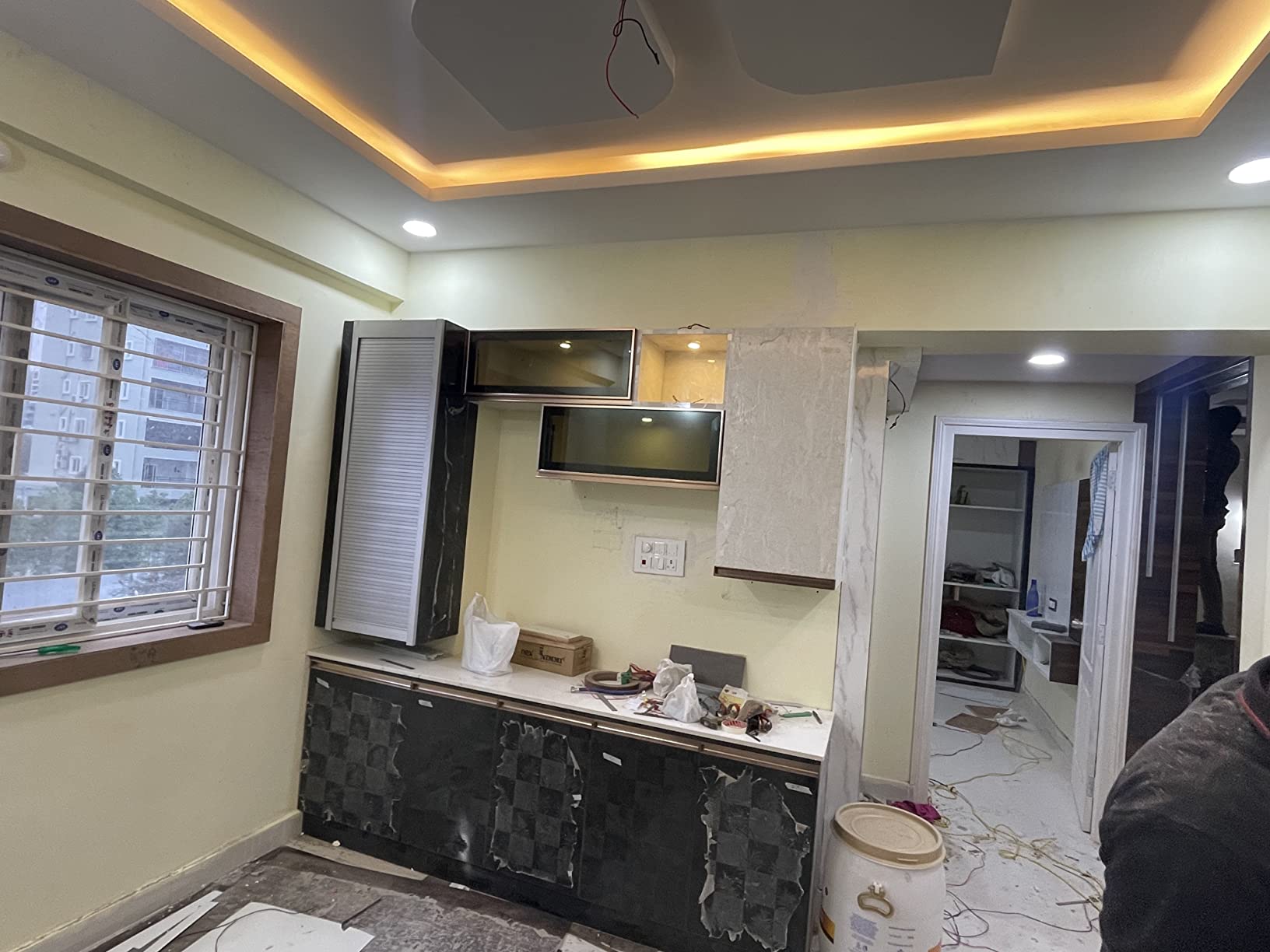 Now & Ever Aluminium Finish PVC Rolling Shutter (Silver, 450 x 1320 mm ...