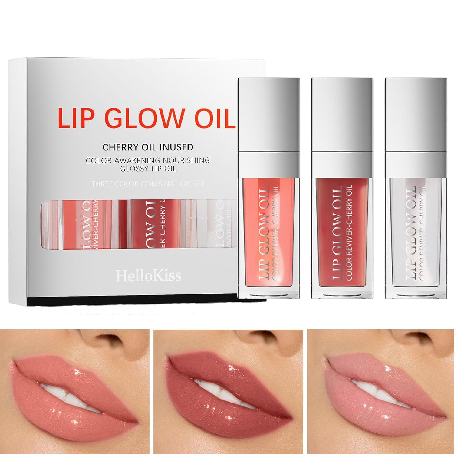 Amazon.com : Rosarden Shiny Glossy Lipgloss Set, Shimmery Lip Glosses ...