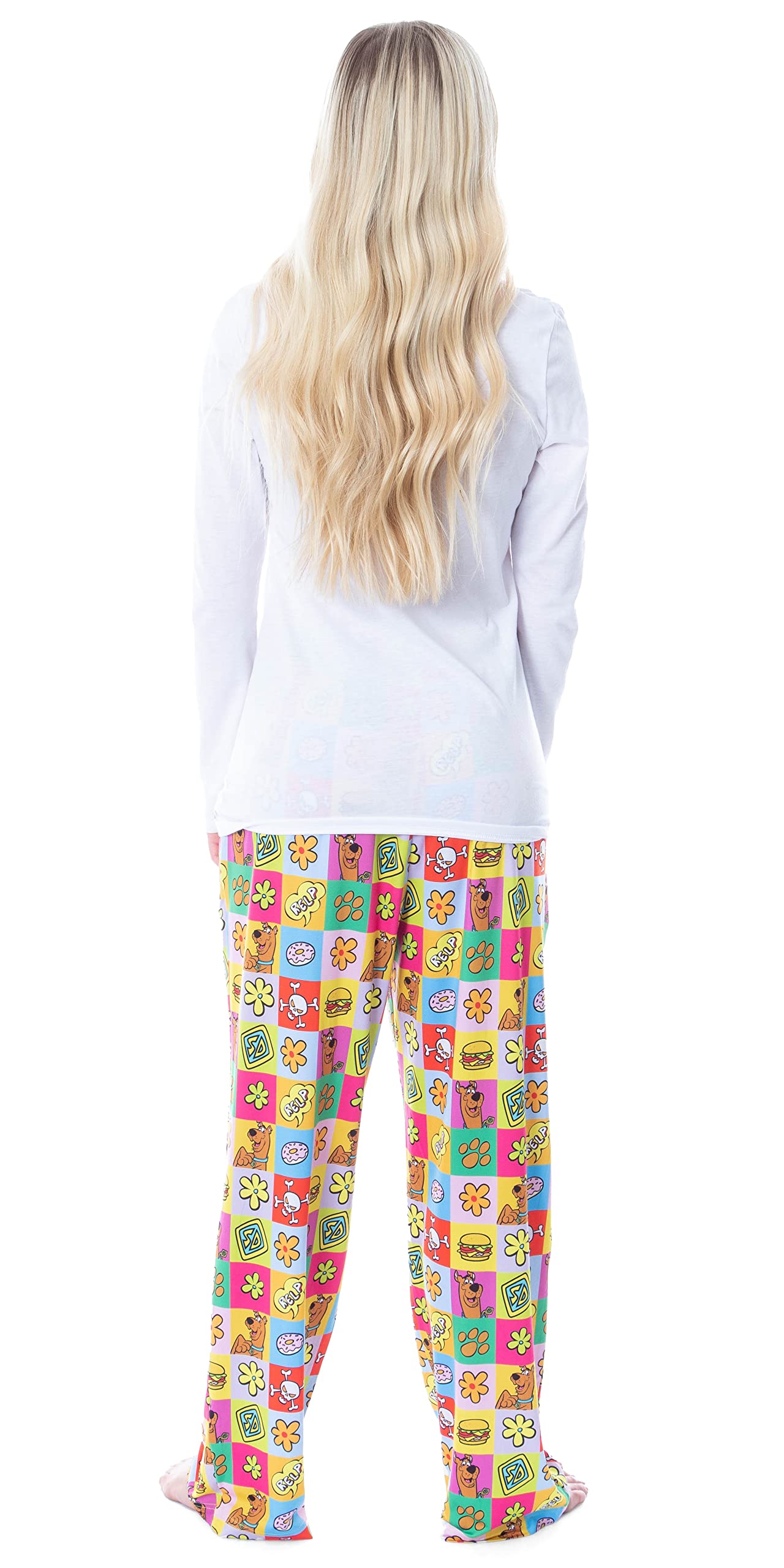 Snapklik.com : Scooby-Doo Womens Relp Paw Print Square Icons Sleep ...