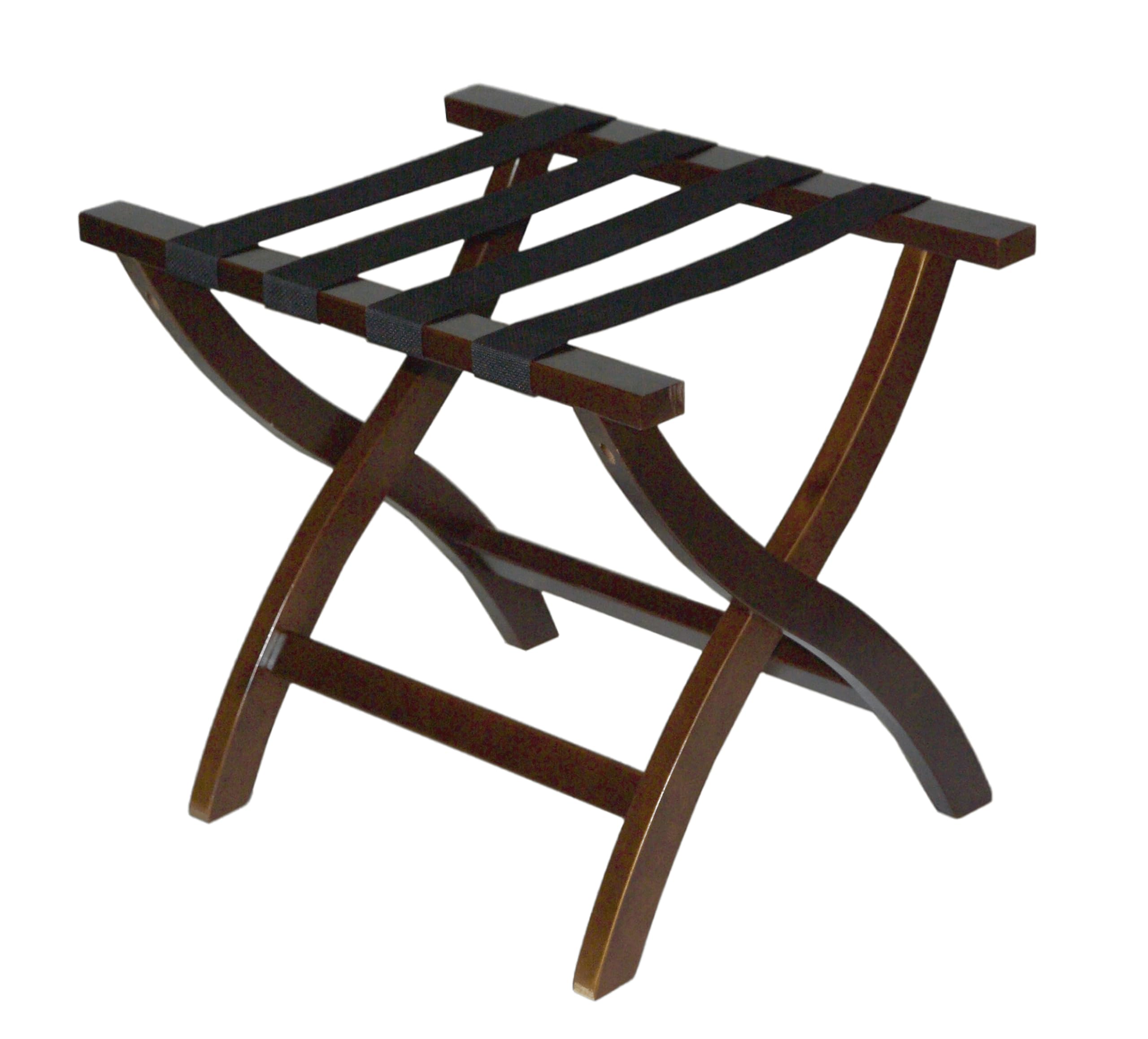 Amazon.com: CSL Premier Wood Luggage Rack for Hotel Guest Room, Bedroom ...
