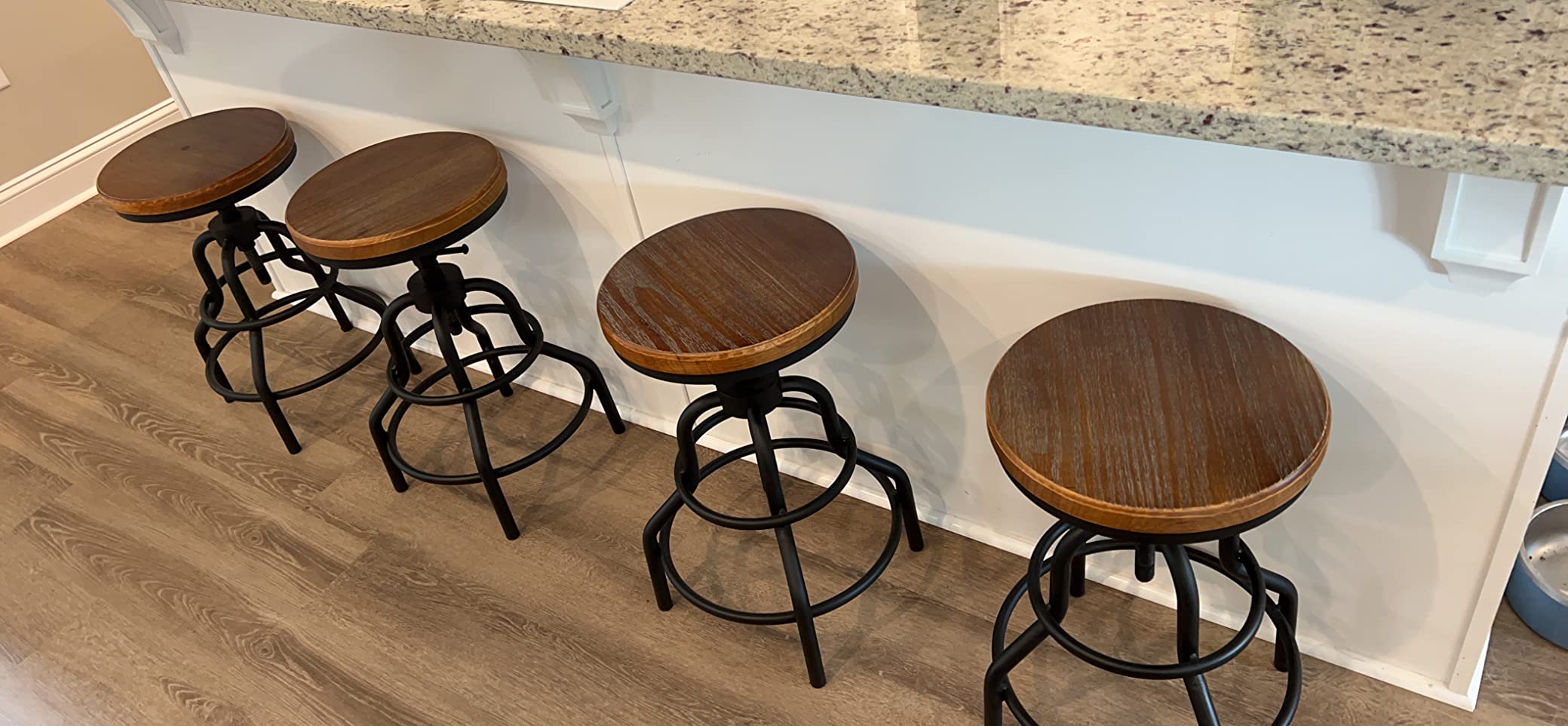 $33/mo - Finance Diwhy Industrial Vintage Bar Stool,Kitchen Counter ...