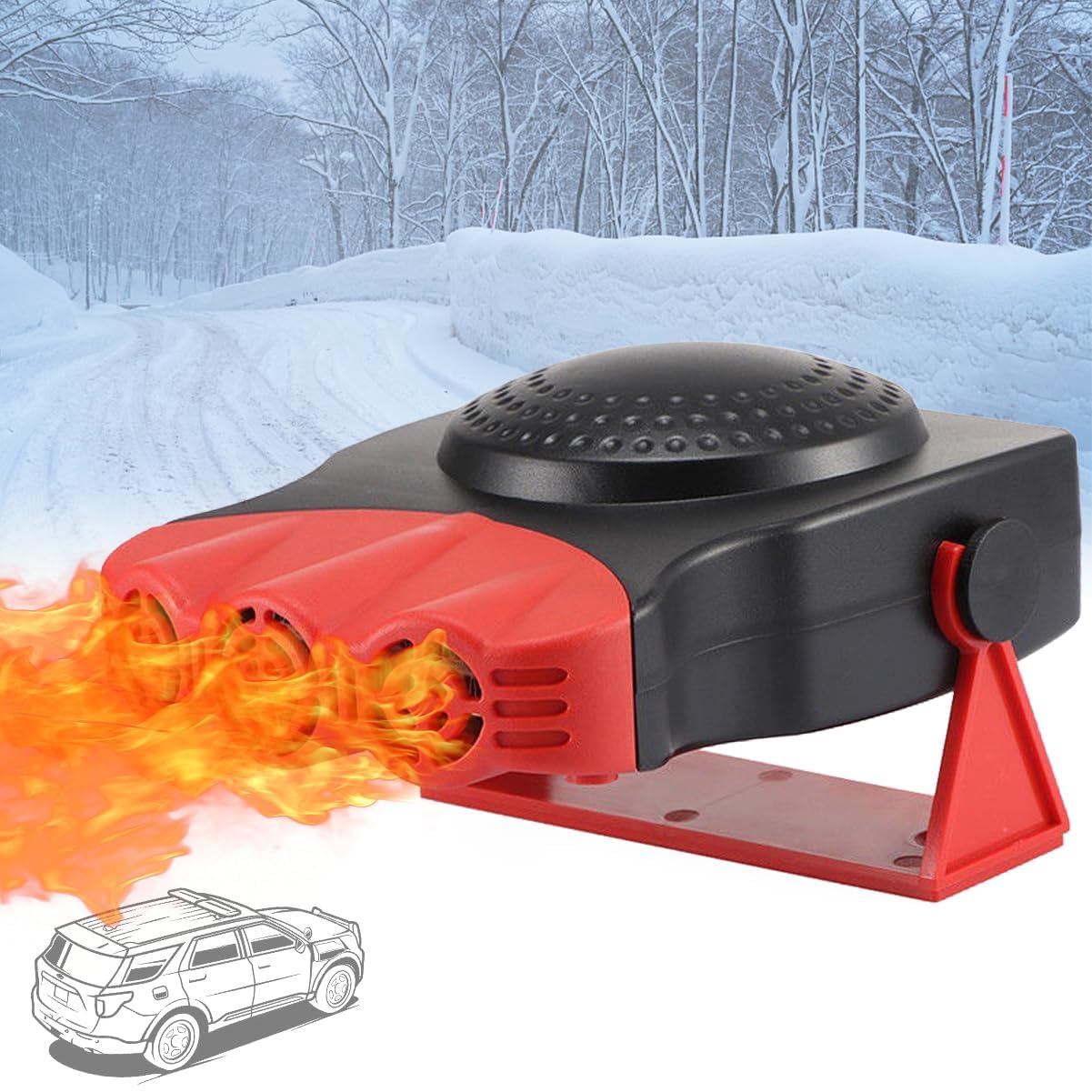 Amazon.com: Car Heater,12V 150W with Heating and Cooling 2 in 1 Modes ...