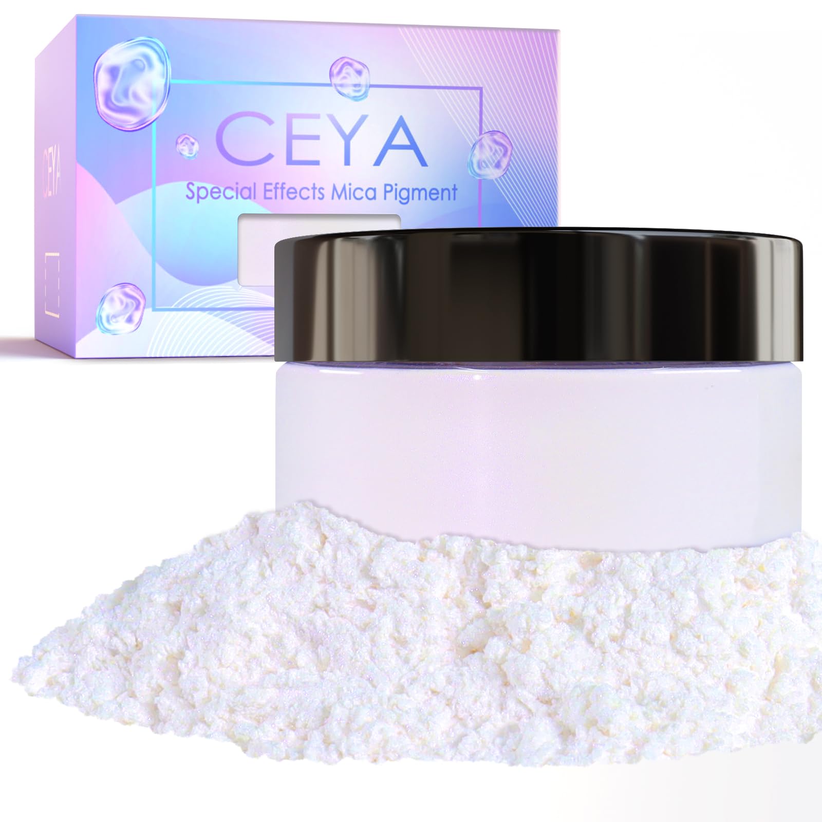Amazon.com: Ceya Interference Mica Powder, 1.8oz/ 50g Noble Purple ...