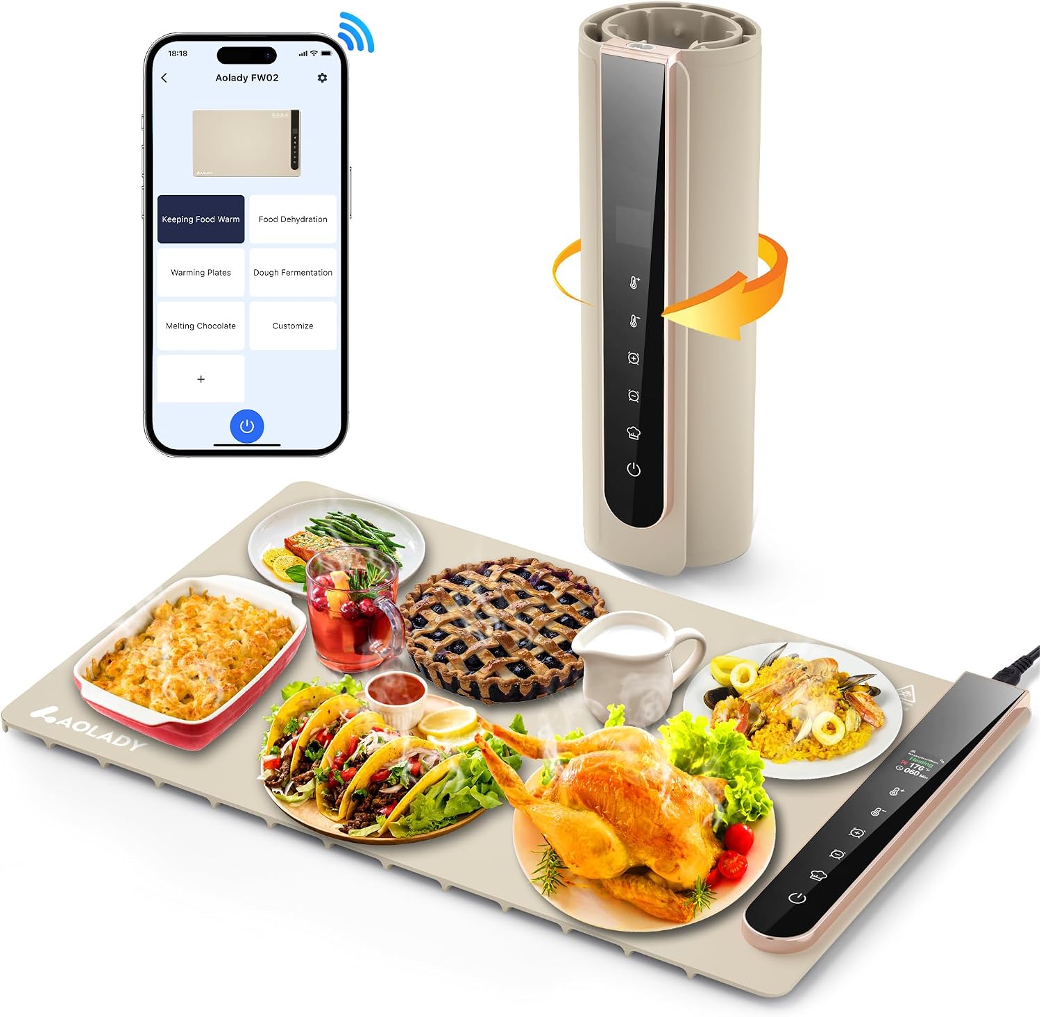 Amazon.com: Food Warmer Electric Warming Tray: Silicone Heating Mat ...
