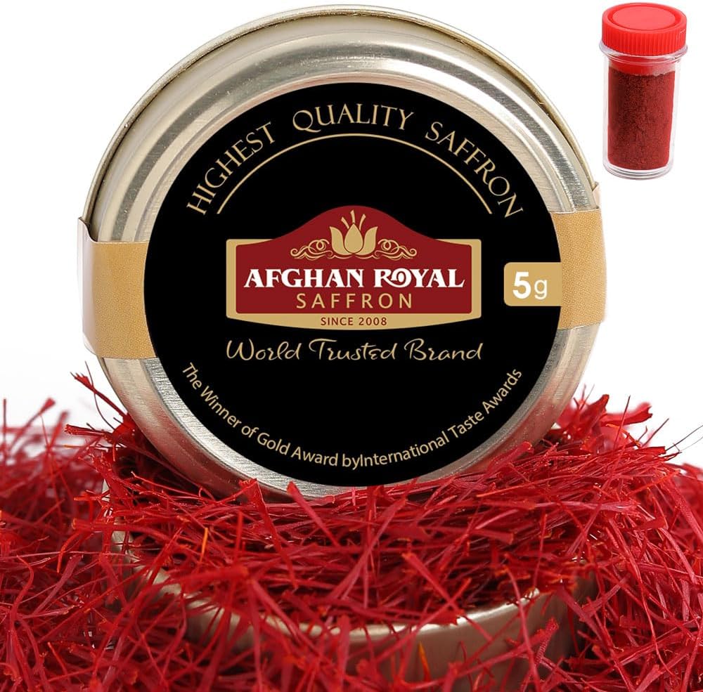 Amazon.com : Afghan Royal Saffron, exceptional saffron threads, safron ...