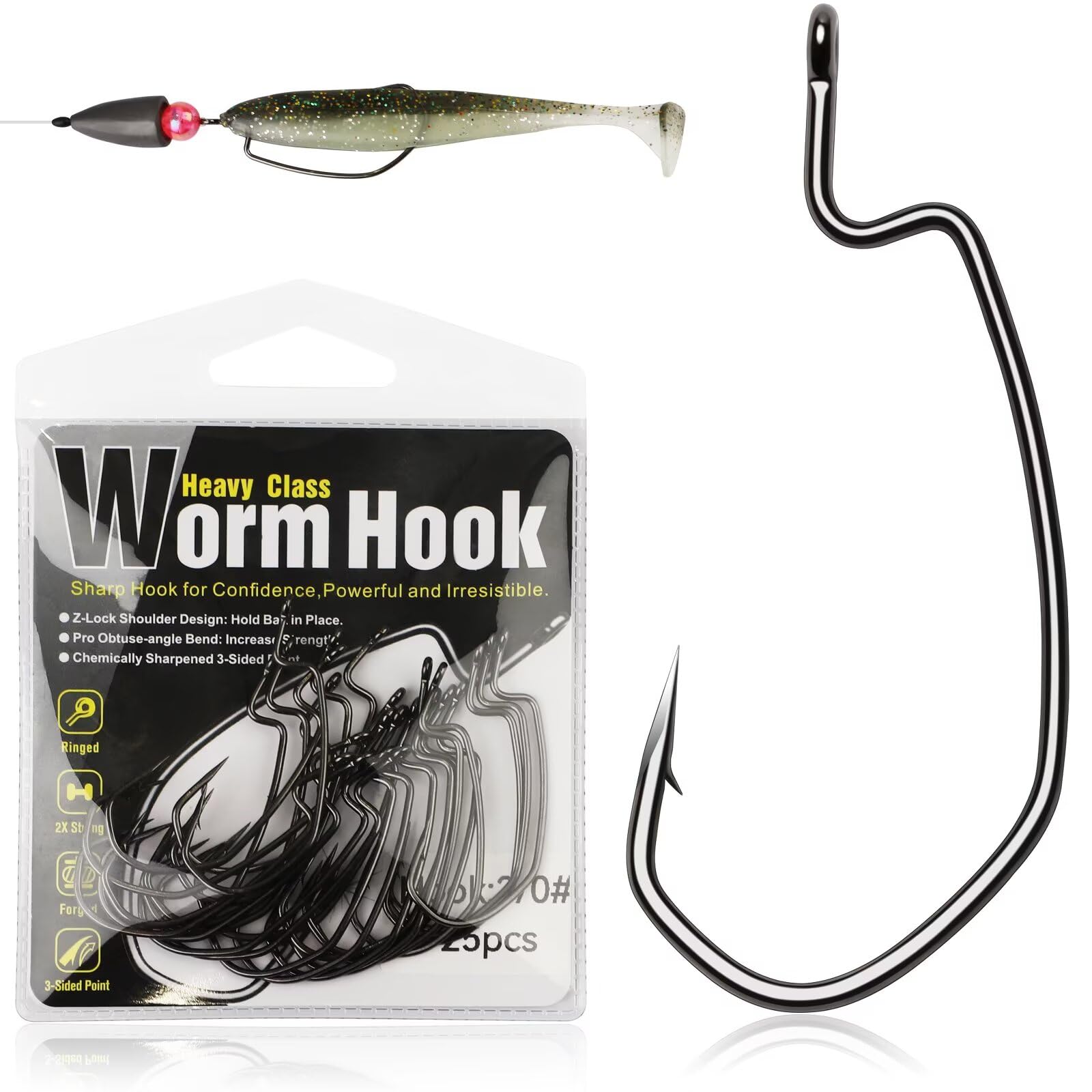 Fishing Tackle Kit Worm Hook Size Chart What Size Hooks For Trout ...