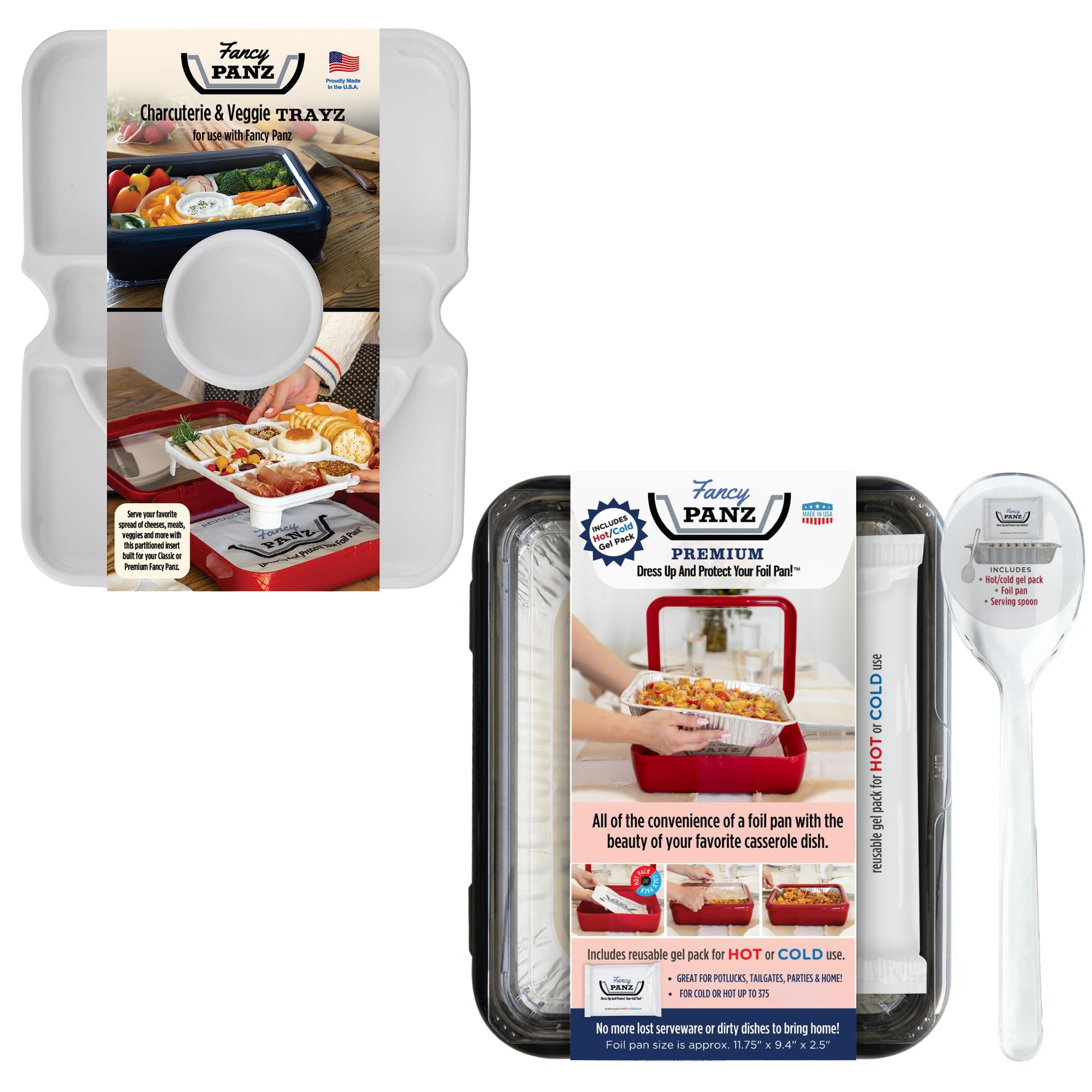 Fancy Panz Bundle : Charcoal Carrier With Charcuterie Tray Insert ...