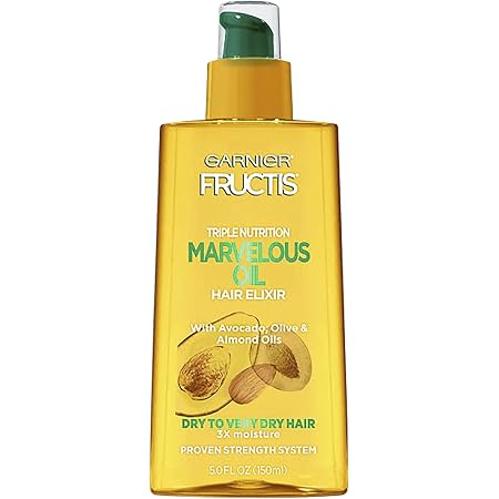 Amazon.com: Garnier Fructis Triple Nutrition Marvelous Oil Hair Elixir ...