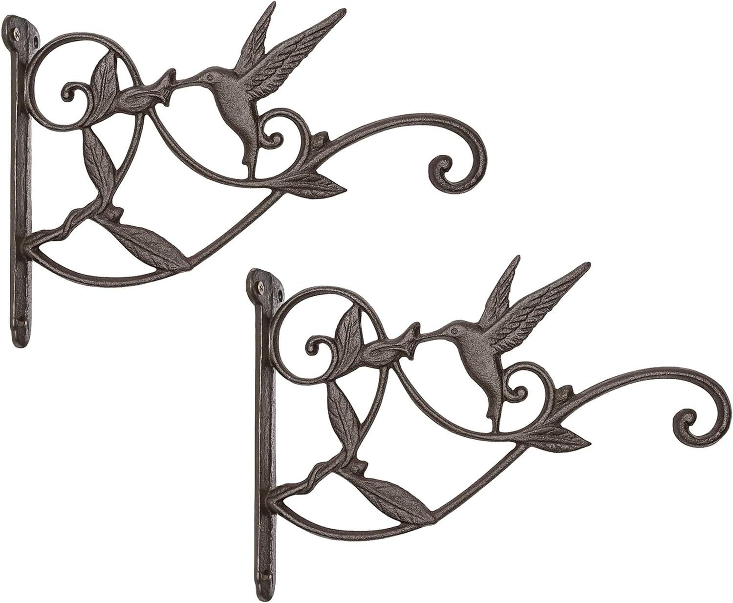 Amazon.com: Mkono Hanging Plant Bracket Hook Iron Decorative Plant ...