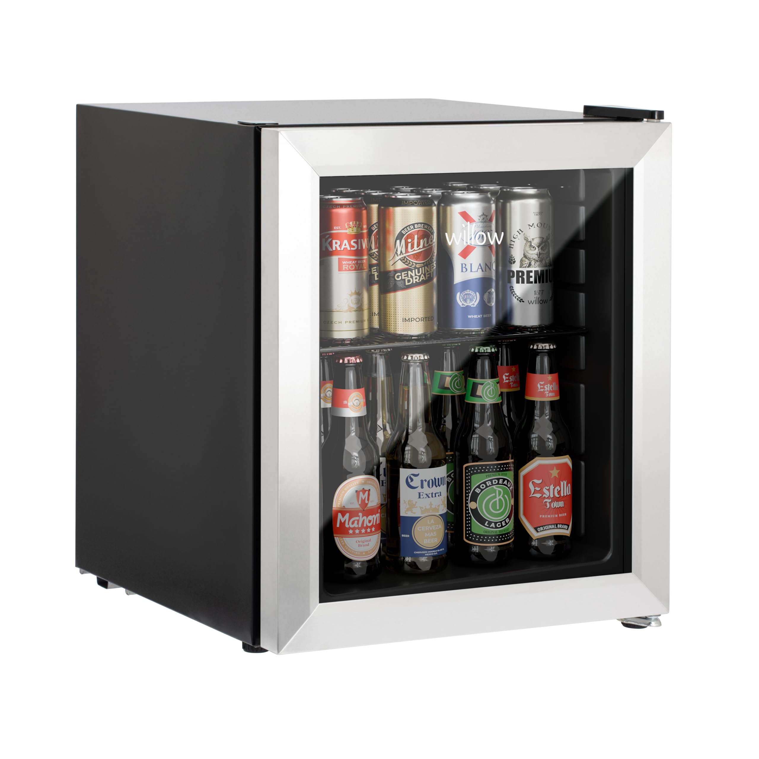 Willow WBC48SS 48L Table Top Beverage Cooler with Triple Glazed Glass ...