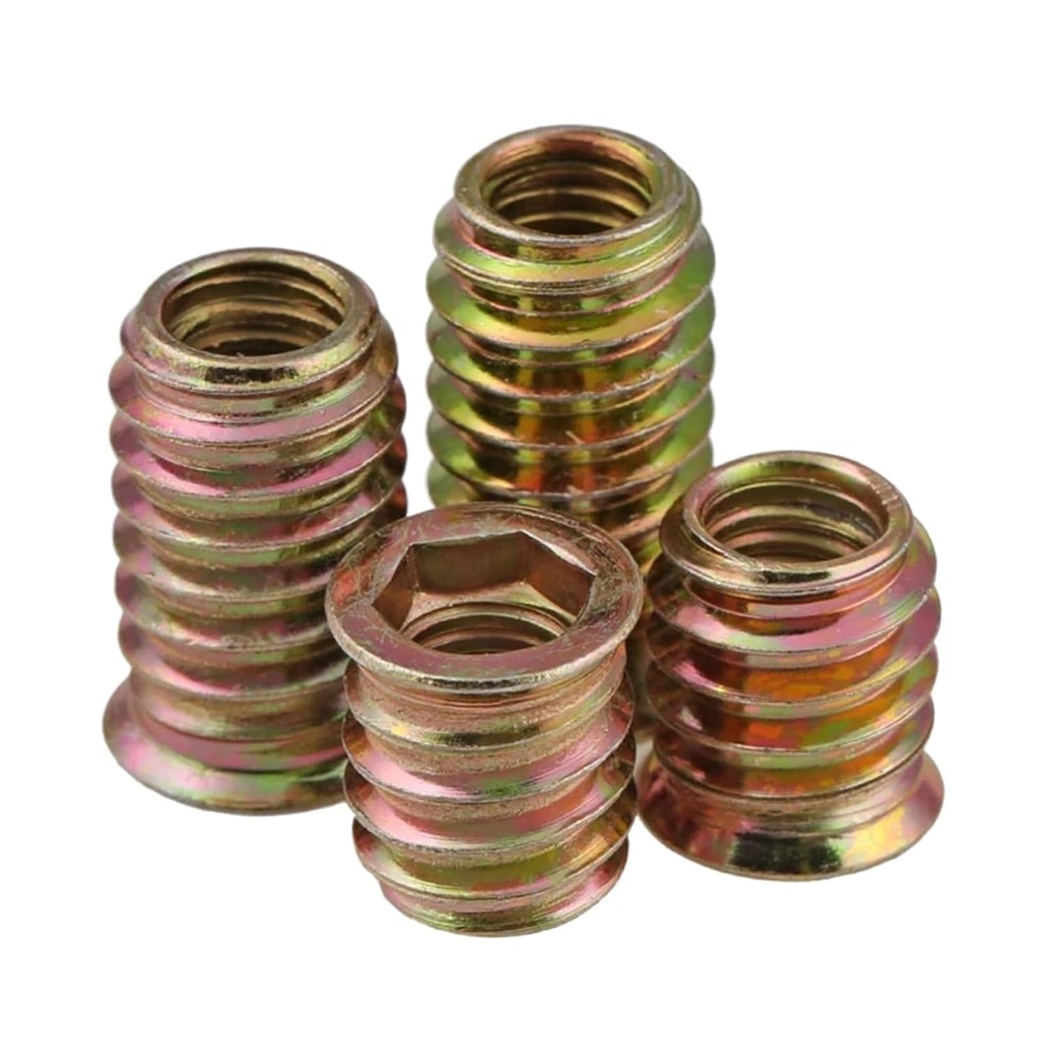 Idomin 10pcs/50pcs M6 M8 M10 Zinc Alloy Iron Inside Carbon Steel Hex ...