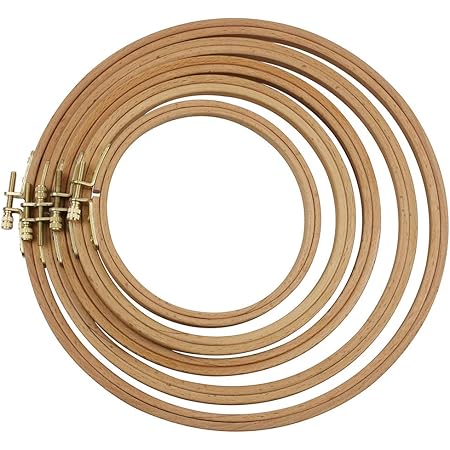 Amazon.com: Edmunds Wood Embroidery Hoop with Round Edges, 8-Inch
