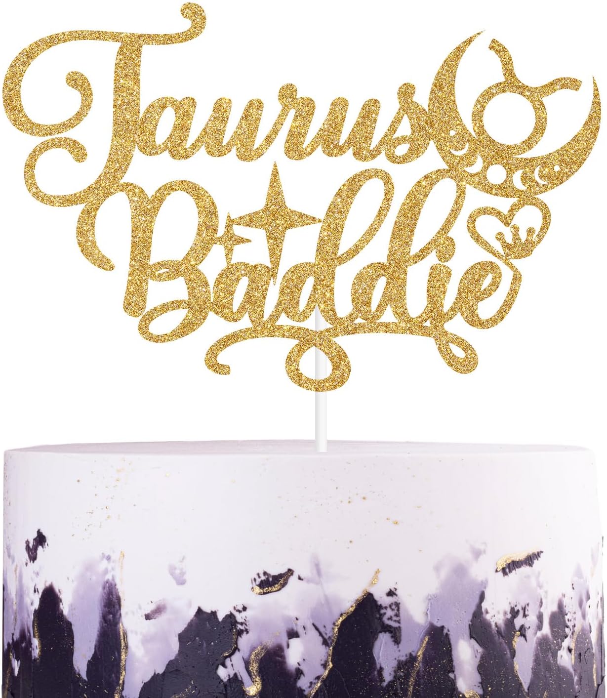 Amazon.com: Taurus Baddie Cake Topper, Big Taurus Energy Cake Decor, It ...