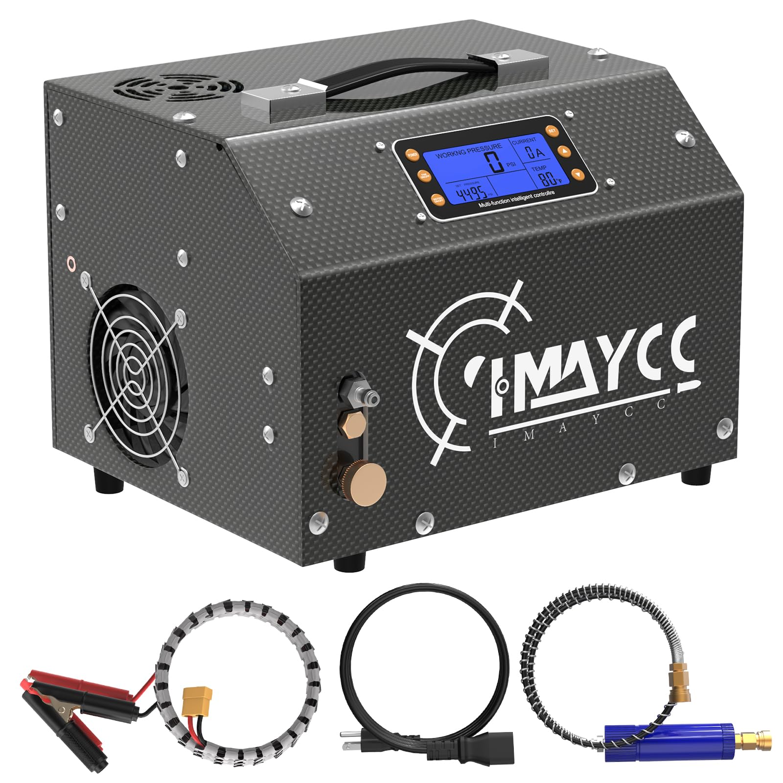 IMAYCC PCP Air Compressor, 4500PSI/30MPA PCP Compressor, Built-in ...