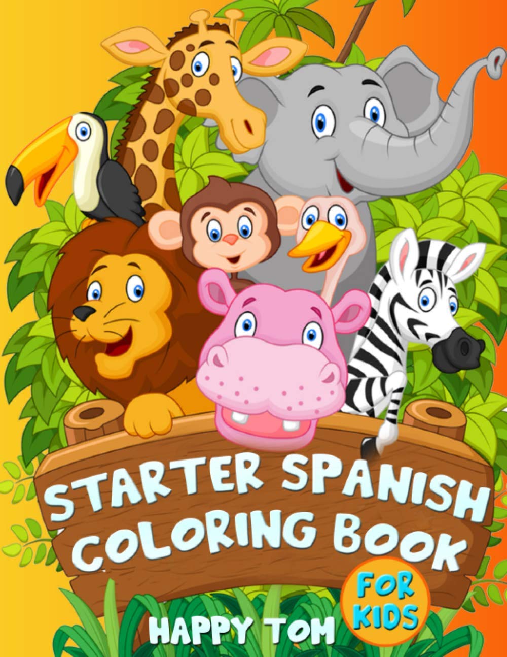 Starter Spanish Coloring Book For Kids: 105 Easy-Learning Spanish Nouns ...
