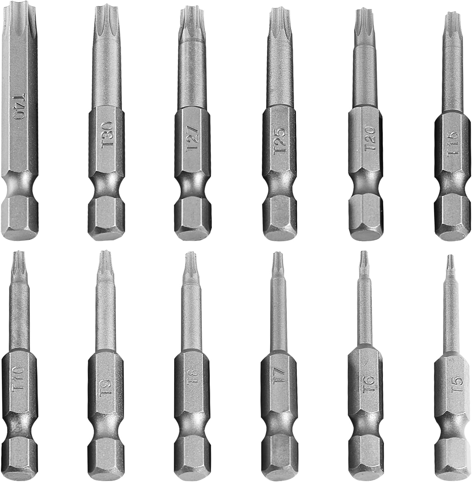 Amazon.com: Cionyce 12 Pack 1/4" Hex Shank 6 Point Screwdriver Kit ...